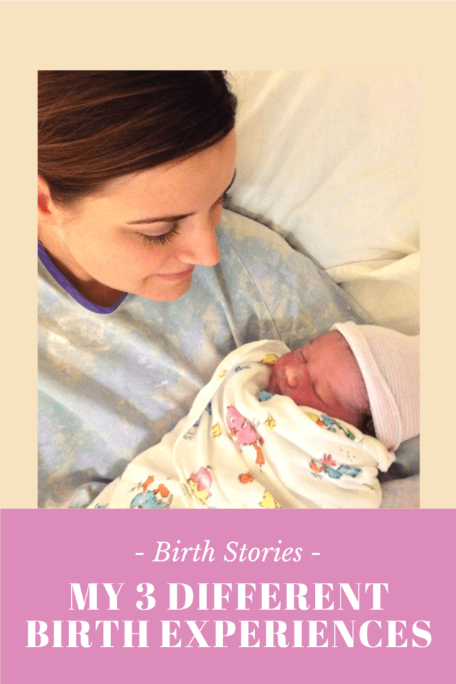 Birth Stories: My 3 Different Childbirth Experiences
