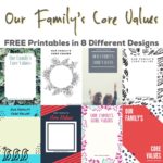 Our Family’s Core Values (Free Printables) - Adore Them Parenting