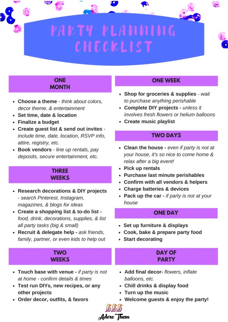Party Planning Tips & Reminders That Every Hostess Should Know - Adore ...