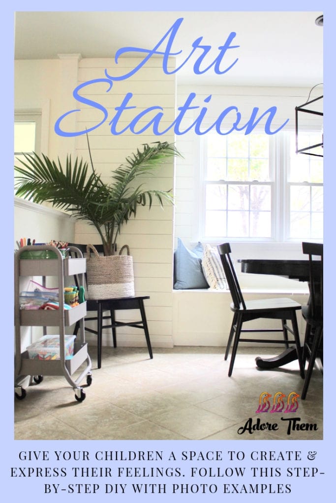 How To Create Your Own Art Station - Adore Them Parenting