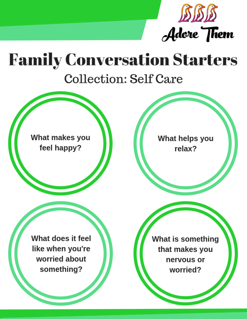 Family Conversation Starters - Adore Them Parenting