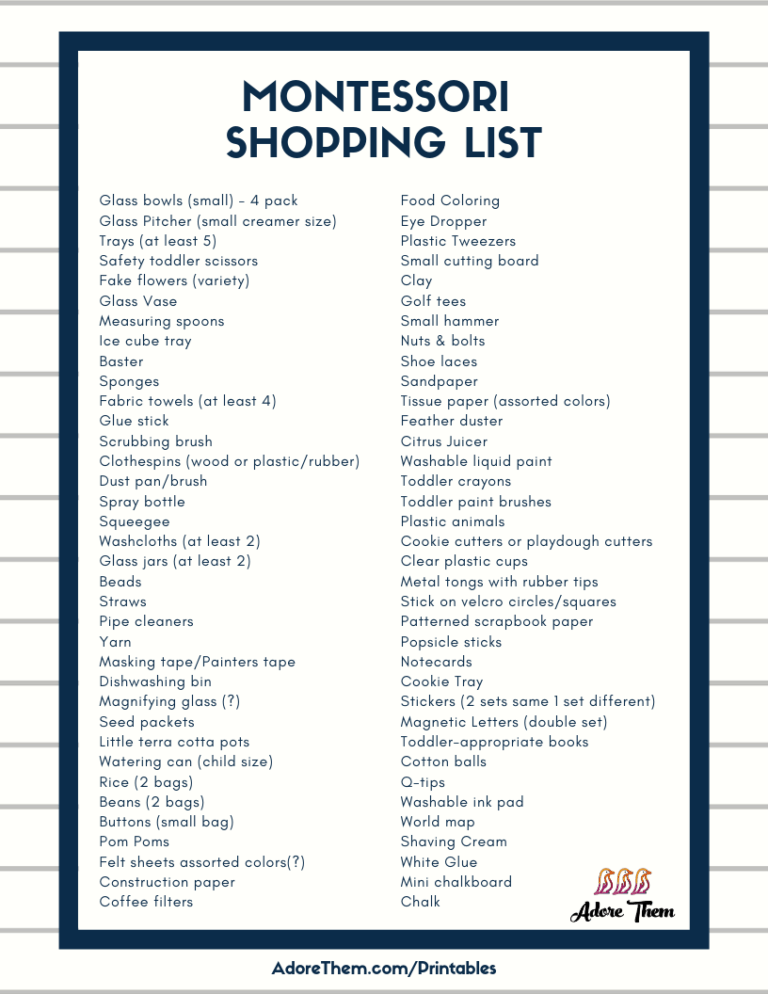 Montessori Activities to Do at Home (on a Budget) - Adore Them Parenting