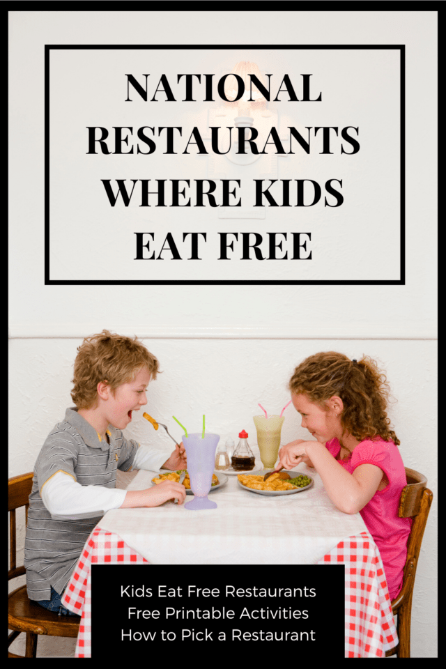 Kid Friendly Restaurant Where Kids Eat Free + Tips for Eating Out With ...