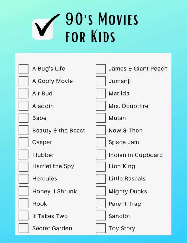 90s Movies for Kids - Where to Watch Classic Movies as a Family