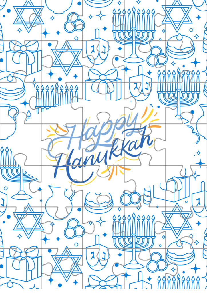 Free Printable Hanukkah Puzzle for Kids - Adore Them Parenting