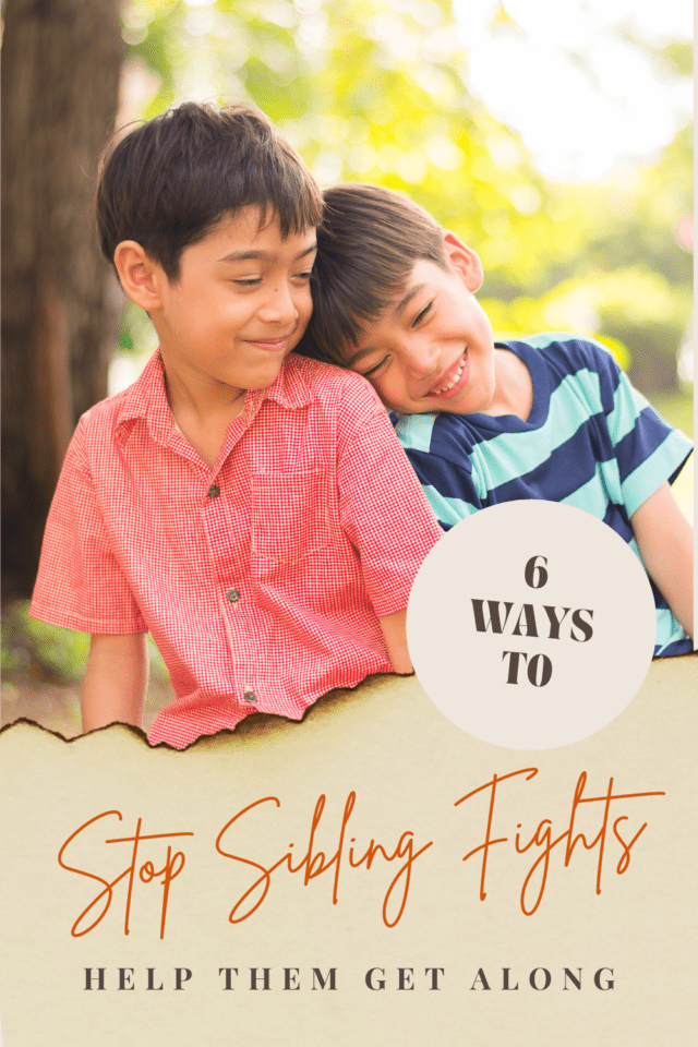 6 Ways to Stop Sibling Fights - Adore Them Parenting