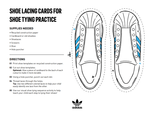 3 Printables to Help Teach Kids to Tie Their Shoes - Adore Them Parenting