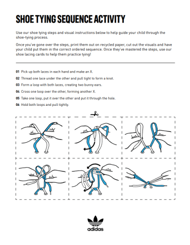 3 Printables to Help Teach Kids to Tie Their Shoes - Adore Them Parenting
