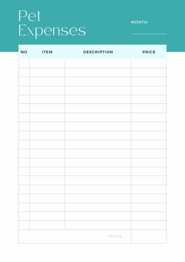 Pet Information Kit - Free Pet Printables for Your Family