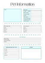 Pet Information Kit – Free Pet Printables for Your Family - Adore Them ...