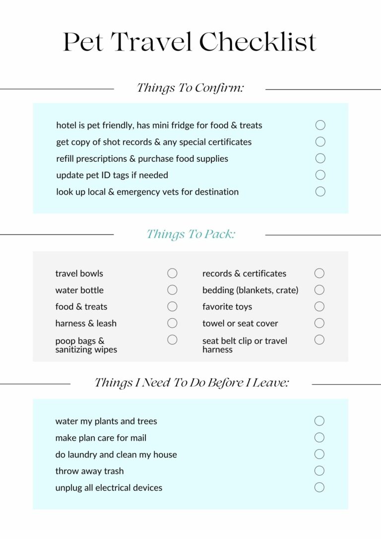 Pet Information Kit - Free Pet Printables for Your Family