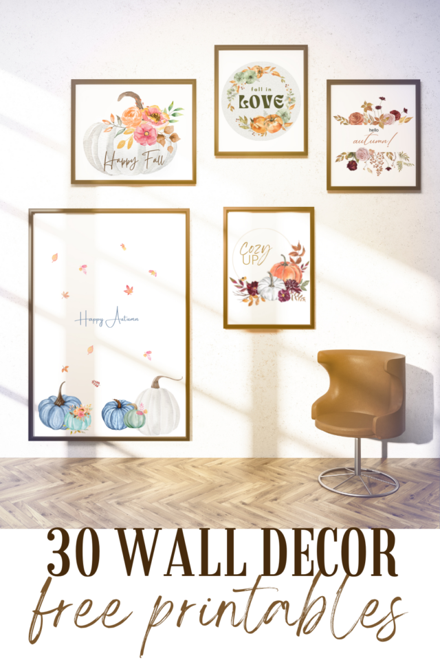 30 Fall Wall Decor Free Printables - Adore Them Parenting