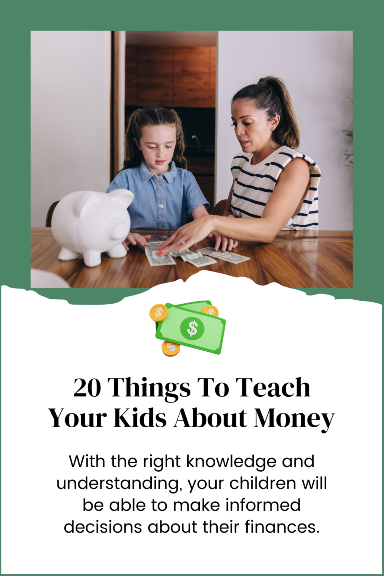 20 Things To Teach Your Kids About Money
